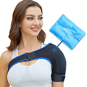KKOOMI Arm Sling for Shoulder Injury,Rotator Cuff Pillow, Arm Sling Shoulder Immobilizer, with Adjustable Padded Shoulder Brace for Women&Men Shoulder Brace Gel Ice Pack Shoulder Pain Relief