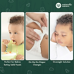 Naturally Nature Disposable Cloth Diaper Liners, Unscented, Fragrance-Free, Chlorine Free Diaper Inserts - 400 Count - (4 Rolls, 100 Sheets per Roll)