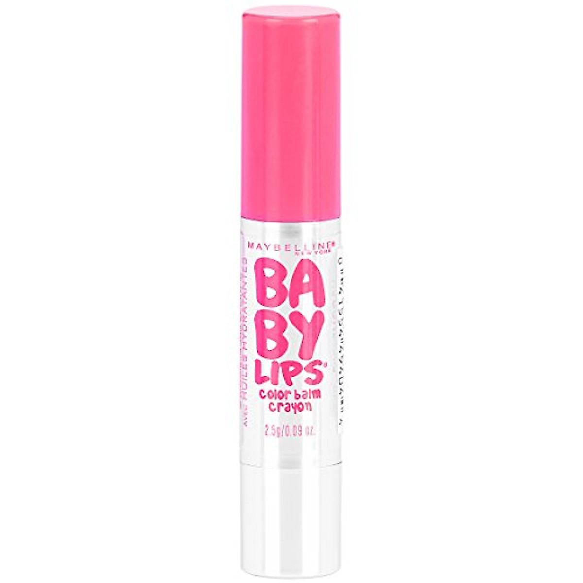Maybelline New York Baby Lips Color Balm Crayon, Pink Smooch, 0.09 oz.