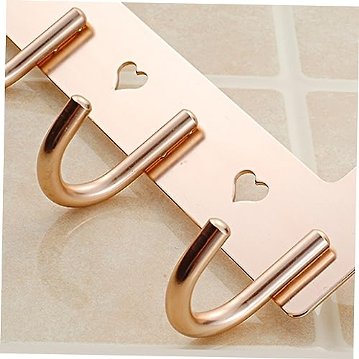 CAXUSD Coat Holders Coat Rack Hook Rack Aluminum Hook Rose Gold Coat Hanger