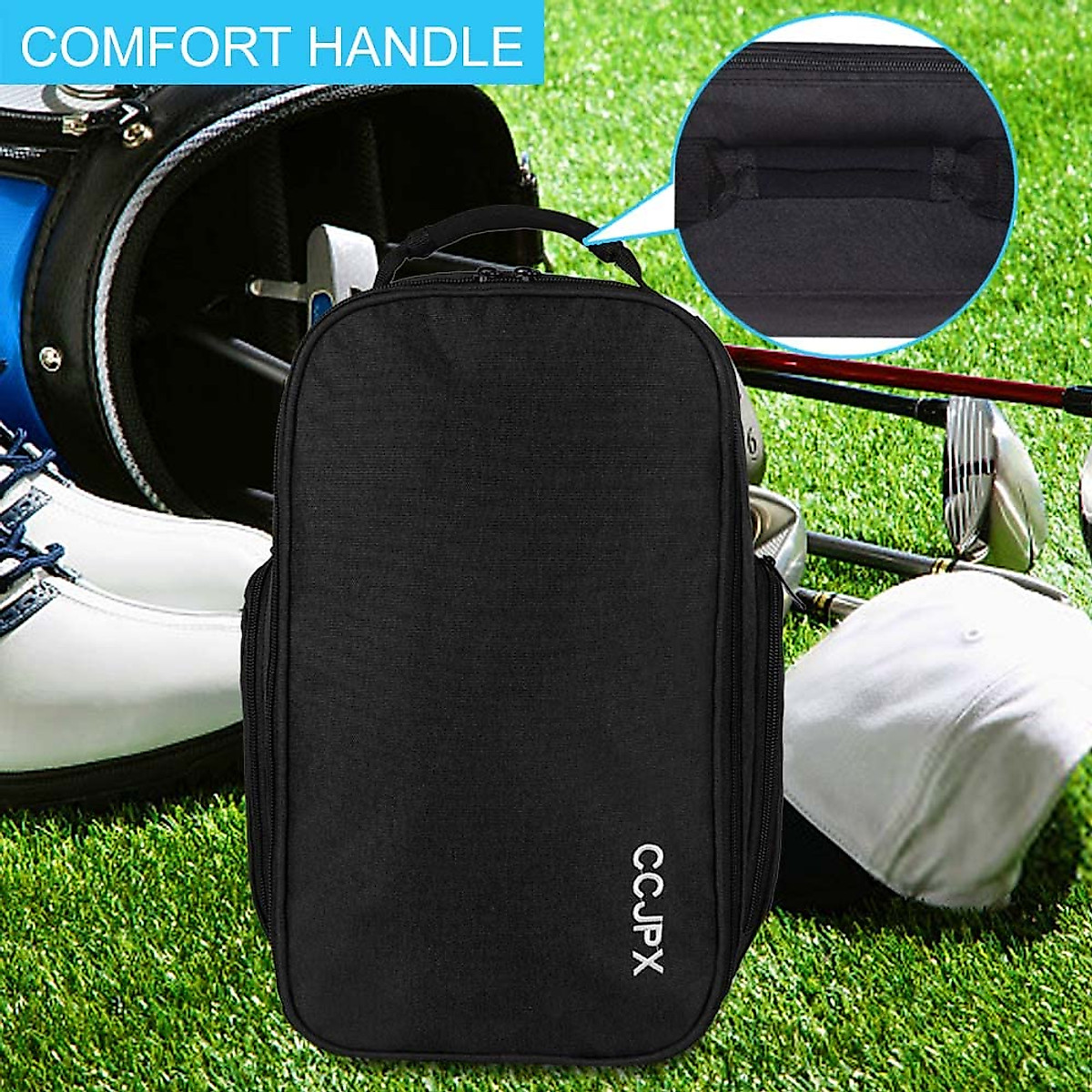 AGSDON Golf Shoe Bag Men, Shoe Travel Bag, Zippered Sport Shoe Bag