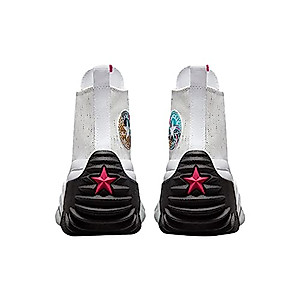 Converse Run Star Unisex Kids Shoes Motion Platform Trainers (White PRIMEPINK Black, Numeric_6_Point_5)