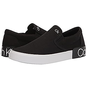 Calvin Klein Men's RYOR Sneaker, Black Canvas 962, 8