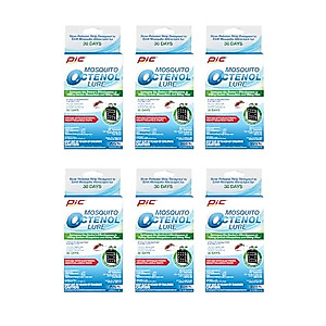 PIC Mosquito Octenol Lure (6 Pack), Attracts Mosquitoes, for Use with Electronic Insect Killers & Traps