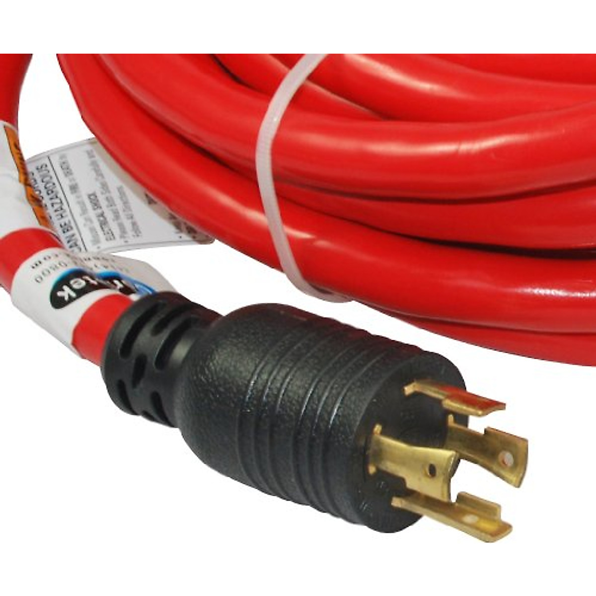 Conntek 20611 Generator Power Cord 25-Foot 10/4 30 Amp 125/250 Volt 4 Prong Male Plug To 15/20 Amp Female Connector