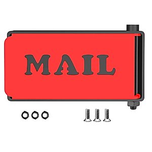 Professional Mailbox Flag Galvanized Steel Universal Outgoing Matte Mailbox Replacement Flag Kit Upgraded Sinking-Fixed Design for All Other Surface Rust Resistant Mailbox Flag Easy Assembly