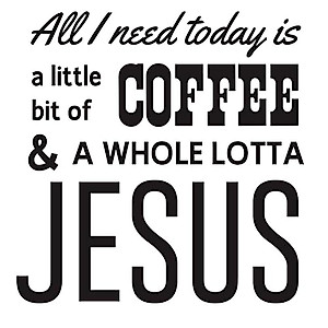 CafePress All I Need Today Is A Little Bit Of Coffee & A Who 20 oz. Insulated Stainless Steel Coffee Tumbler