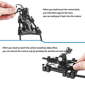 SOUCOR Net/Fence Mount Camera Backstop Compatible with GoPro Action Cameras and One X2,Smart Phones,Mevo Start, and Other Action Cameras for Softball, Tennis,Baseball, and Football Games Recording
