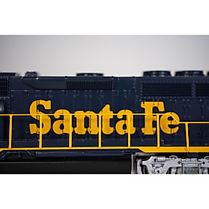 Bachmann Industries EMD GP40 DCC Equipped Locomotive Santa Fe #3508 HO Scale Train Car, Blue/Yellow