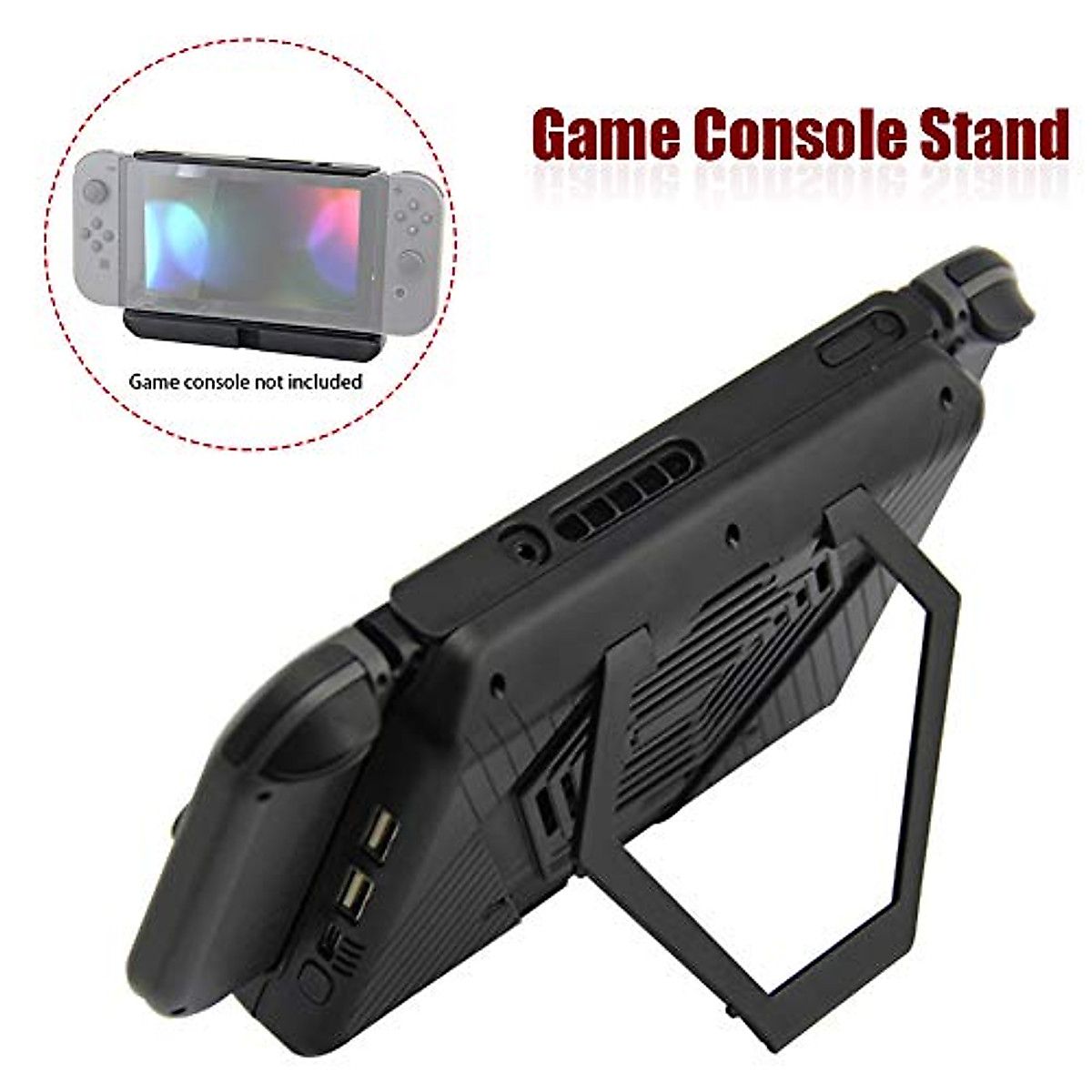 GEZICHTA Switch Dock, Portable Mini Switch Docking Station with Cooling Fan Fast Heat Dissipation Desktop Game Console Stand for Switch