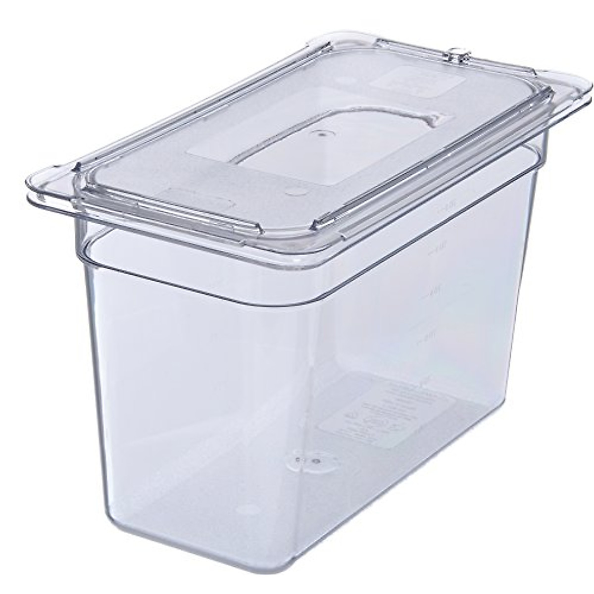 Carlisle FoodService Products 10276U07 Polycarbonate Universal Flat Lid, 12-3/4" Length x 7" Width x 7/16" Height, Clear, For TopNotch One-Third Size Food Pans (Case of 6)