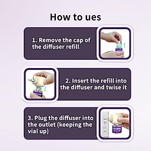 Cat Calming Diffuser Plug-in, Pheremones Calming Diffuser for Cats and Dog Multicat Diffuser Starter Kit Compatible with Cat Calming Spray, ONLY Diffuser Head