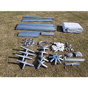 Party Tents Direct 20'x20' Weekender West Coast Tent Frame Style Party Tent (White) PVC Top with Storage Bag - Tents for Parties, Weddings, Birthdays, Banquets, Fiestas, Workshop, Outdoor Event