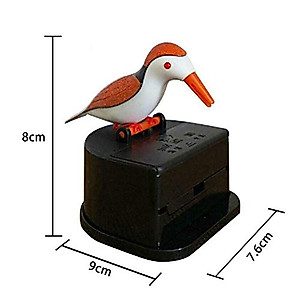 Hinder Toothpick Dispenser,Automatic Bird Toothpick Box Bird Woodpecker Toothpick Dispenser Table Toothpick Box Case Storage