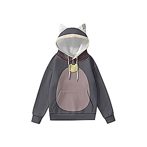 Roocnie The Owl House King Hoodie Cosplay Anime Pullover TOH Season 3 Sweatshirt for Adult XXL