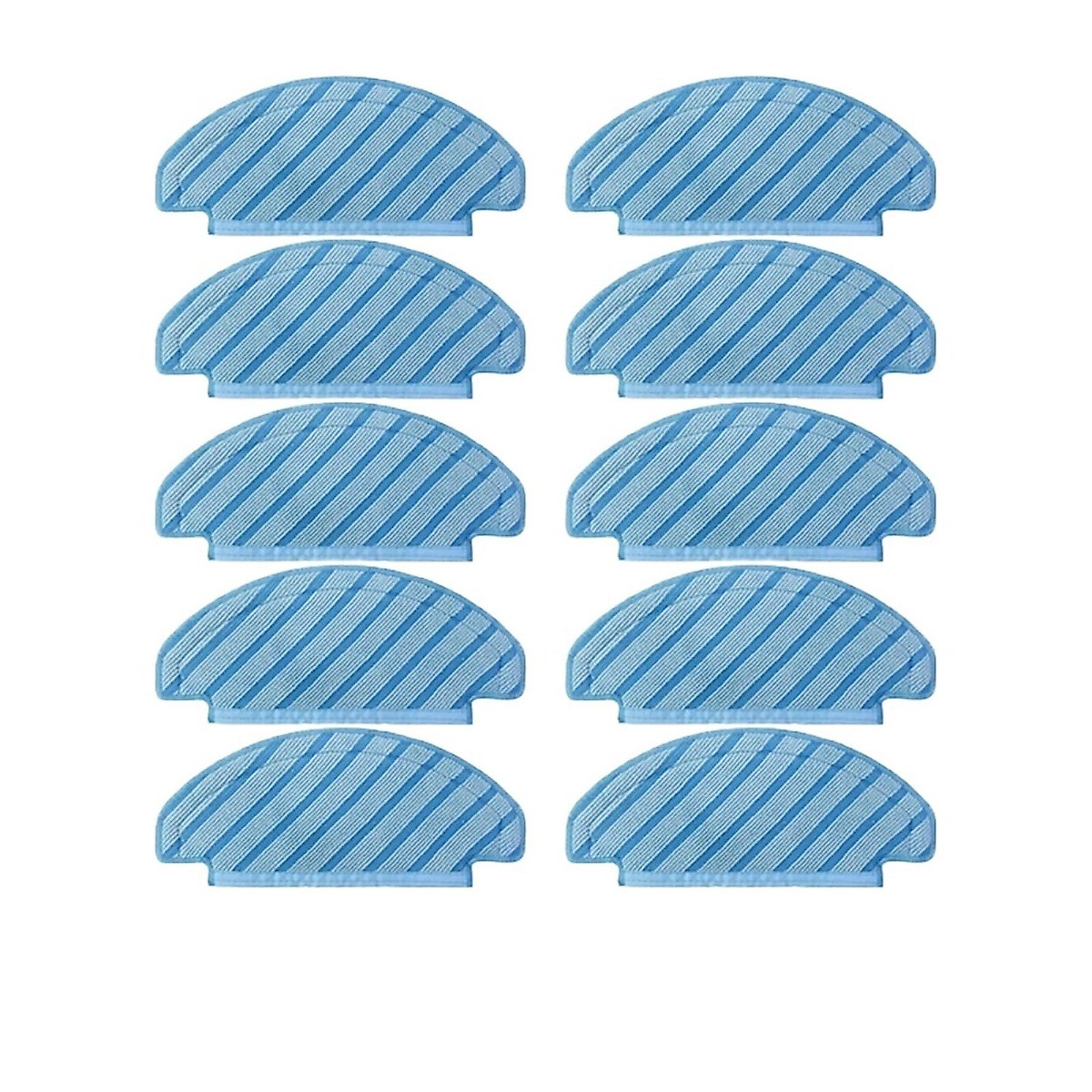SteFik Washable Cloth Mop Pads. Compatible for Ecovacs Deebot Ozmo T8 AIVI/T8 Max/ T8/ T9/ T9 AIVI /N8/ N8 Pro Plus/ N8 Pro, Compatible for Yeedi Vac Robot Vacuum (Color : 10PCS)
