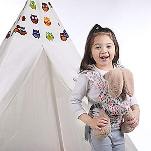 GAGAKU Baby Doll Carrier Front and Back Stuffed Animal Carriers for Little Girls - Pink