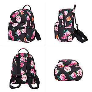 Cute 10 inch mini pack bag backpack for grils children and adult (flower1)