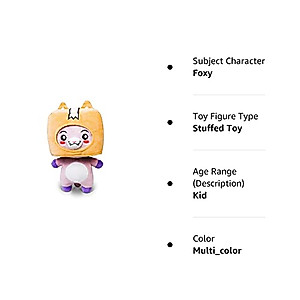 LankyBox Official Merch - Foxy Plush Toy - Soft Toys for Kids - Stuffed Plushies - Official Store Foxy and Boxy Plush