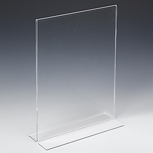 Displays2go Acrylic Frame 11 x 14 x 3-1/2-Inch for 11 x 14-Inch Images – Sold in Case Packs of 20 Units – Bottom And Side Loading