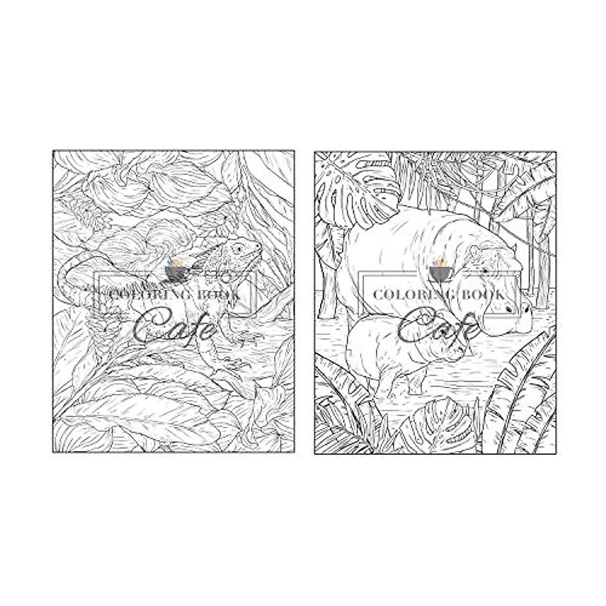 100 Wildlife Scenes: An Adult Coloring Book Featuring 100 Most Beautiful Wildlife Scenes with Animals, Birds and Flowers from Oceans, Jungles, Forests and Savannas