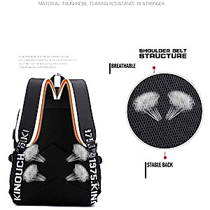 WZCSLM 15.6 Inch Stylish Computer Backpack Teens Bag College School Casual Daypack With USB Port Business Backpack Laptop Bag for Cartoon Glow at nightPattern(Ghost eye1)