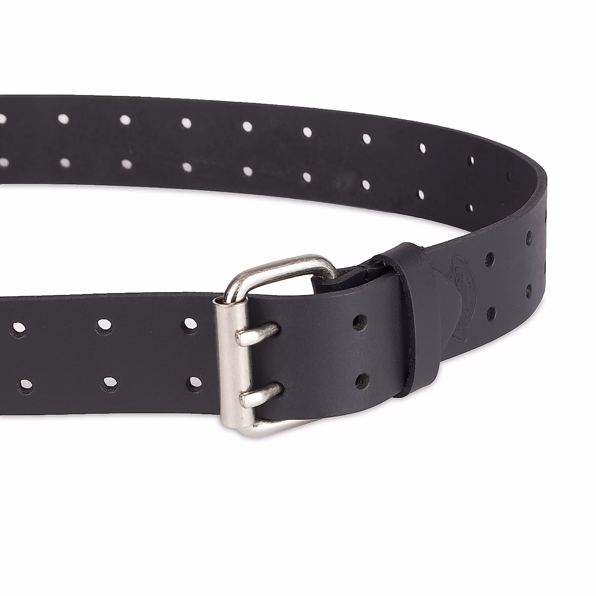 Dickies Men's Big & Tall Leather Double Prong Belt, Black, 2X (46-48)