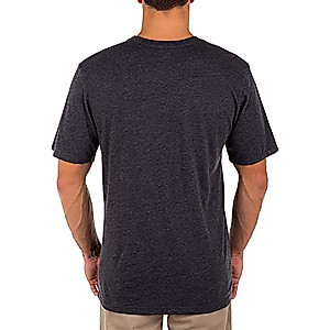 Hurley mens Icon Slash Gradient T-shirt T Shirt, Black Heather/Pollen, Medium US