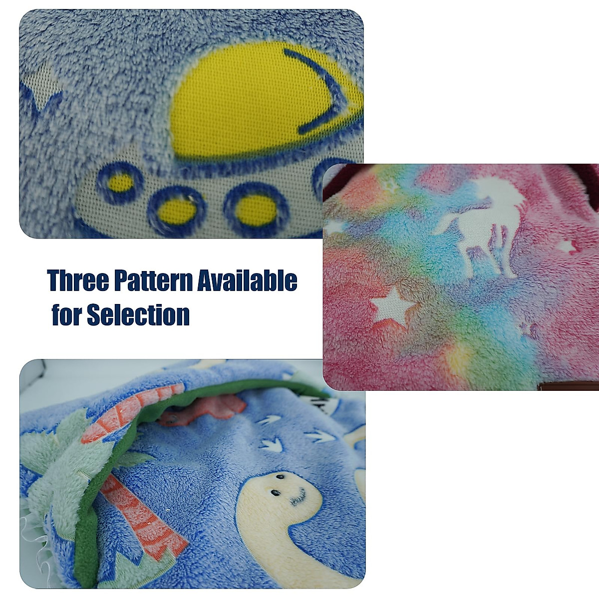 neolun Rabbit Bunny Bed Guinea Pig Bed Noctilucent Mats Plush Bunny Pad Mats Small Animal Dog Cat Bed Dog Crate Kennel Pad Mat Hamster Cozy Dog Bed Mat for Small Animal(Blue)