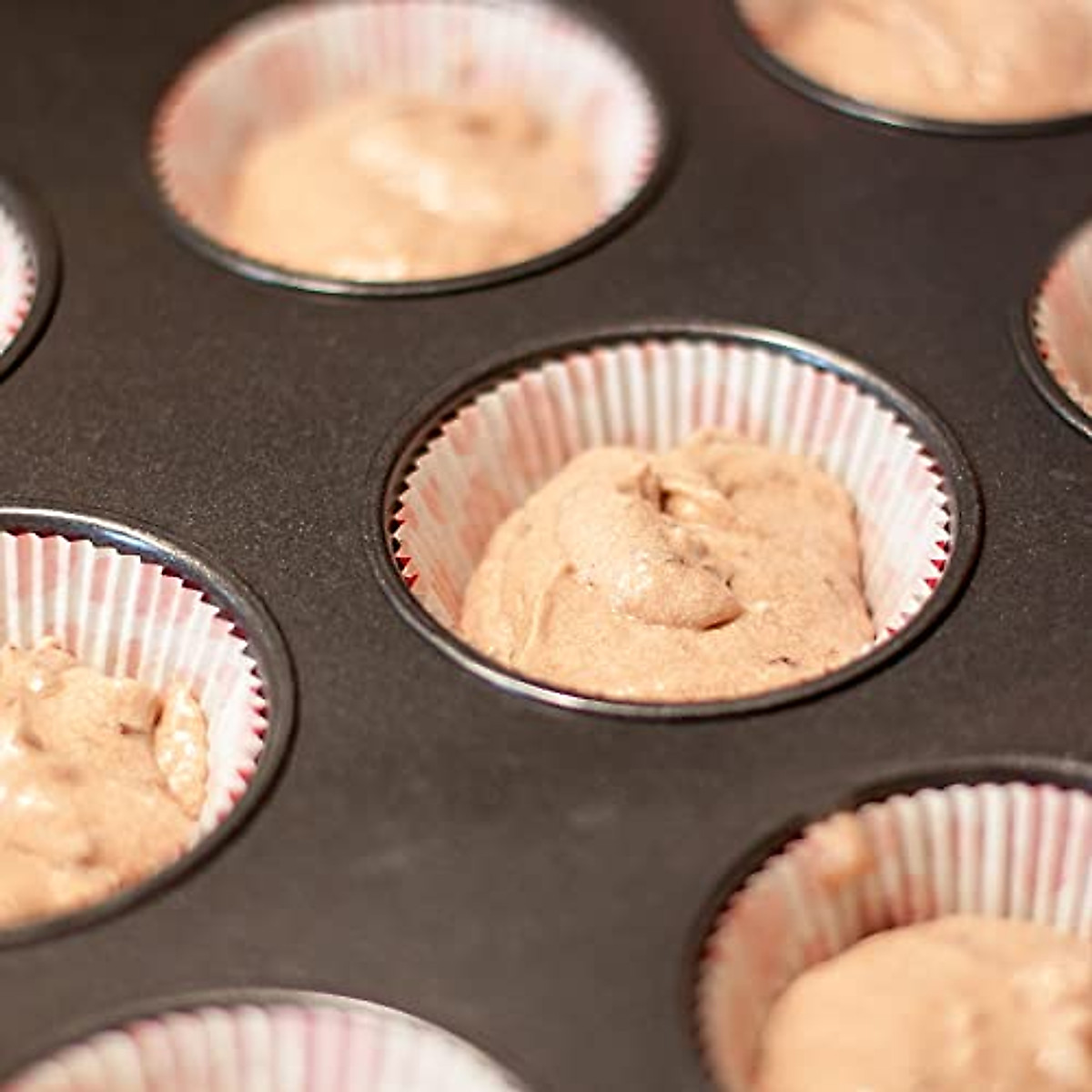 300 Count Mini Cupcake Liners Muffin Cups,Lawdiey Food Grade Baking Cups Paper (3 color)