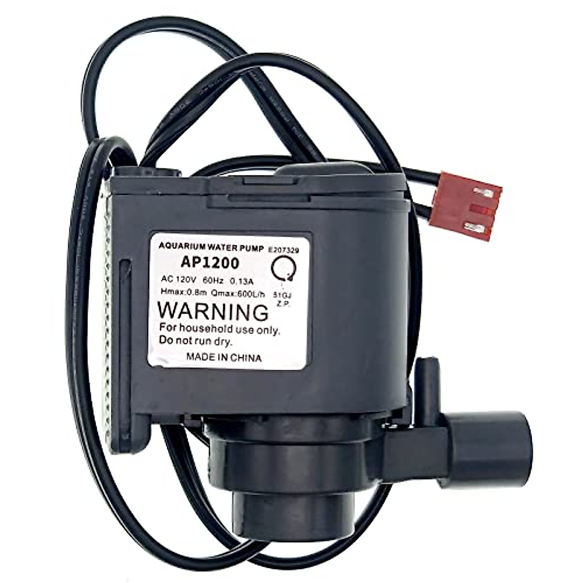 AP1200 AC120V Commercial large flowing ice machine water pump Small circulation submersible pump Fit for HZB-30F,HZB-38F,HZB-32,HZB-45,HZB-65,HZB-90,HZB-120,HZB-160 Ice Maker 60Hz 0.13A Hmax:0.8m