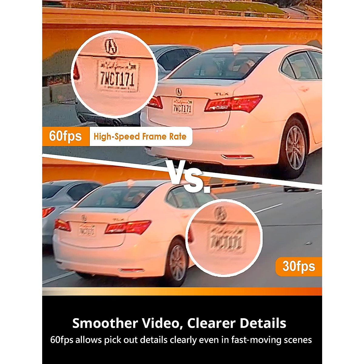 MASIGO A330D Dash Cam Front and Rear - Dual 1080P 60fps Dash Camera for Cars with WiFi, GPS and Speed, Stavis Night Vision, G Sensor Parking Mode, Loop Recording, Free APP, Support 512GB Max