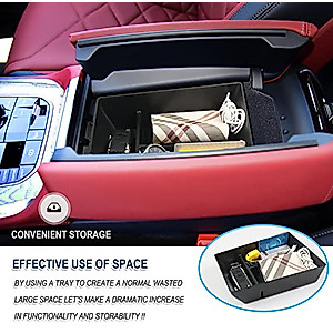 for X5/X6/X7 Center Console Organizer 2020-2024 BMW X5/X6/X7 Accessories Middle Console Organizer X5/X6/X7 Armrest Storage Box Glove Console Tray Compatible with 2020 2021 2022 2023 2024 BMW X5/X6/X7