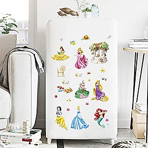 ufengke Princess Mermaid Wall Stickers Castle Wall Decals Art Decor for Bedroom DIY