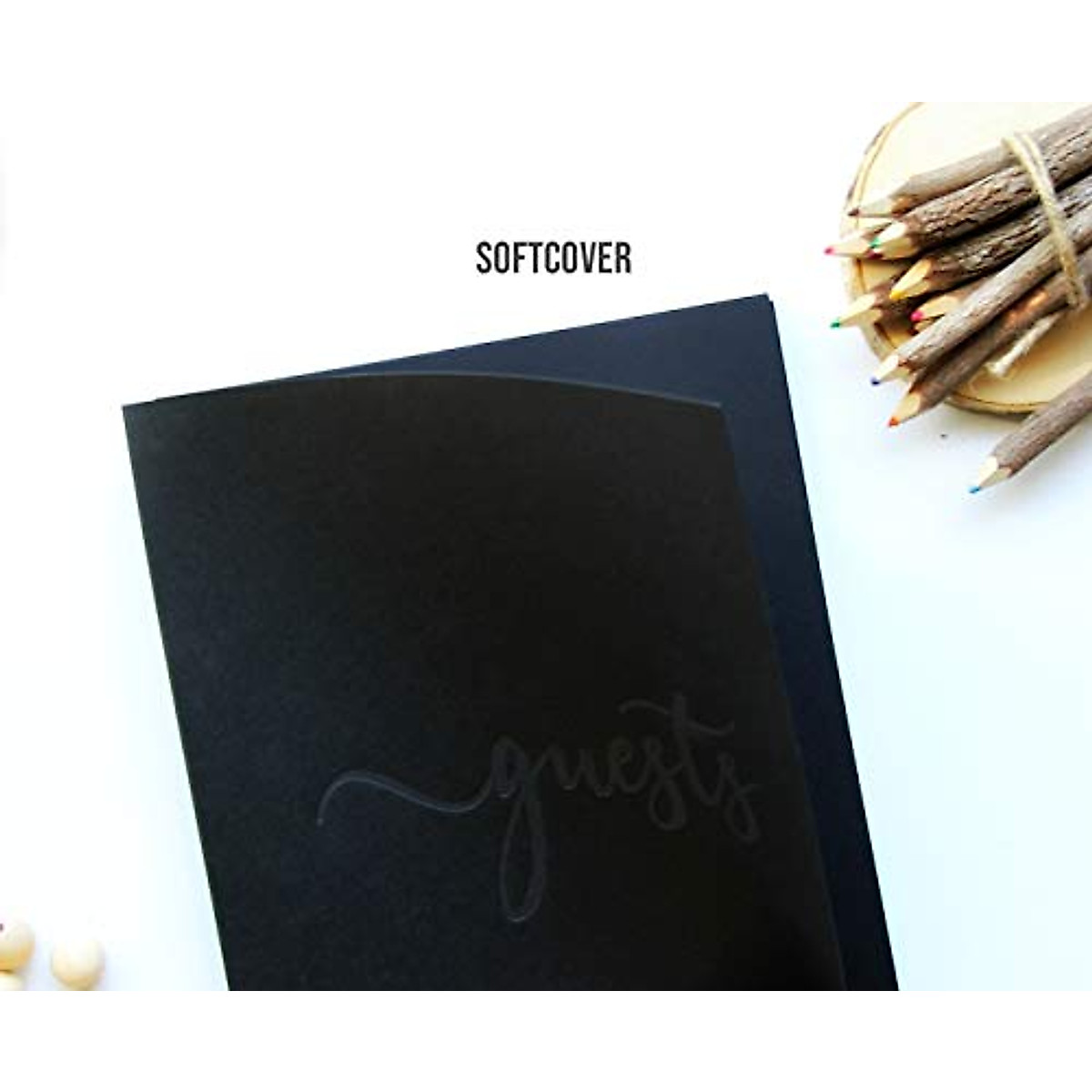 Wedding Guest Book Alternative, Guest Book Polaroid, 90 Black pages, Cardstock, Polaroid Guestbook with blank pages, Instax Guest Book For Wedding Photo Booth Props Black Guest Book Wedding.