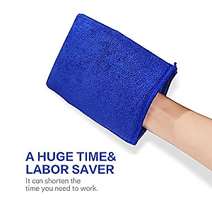 SIXGOD Clay Mitt, 1Pcs Car Clay Bar Mitt, Clay Bar Towel, Auto Detailing Clay Bar Glove Quickly Removes Debris from Your Paint, Glass, Wheels, & More