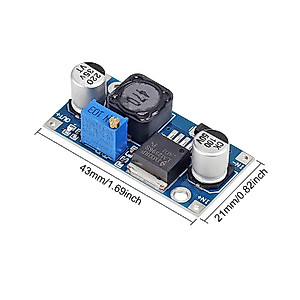 5 Pack LM2596 DC to DC Buck Converter 3.0-40V to 1.5-35V Power Supply Step Down Module