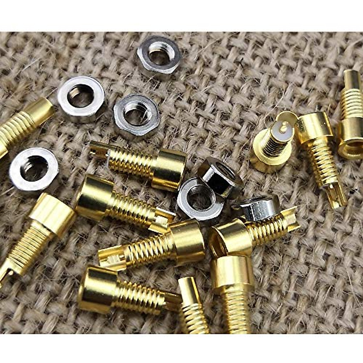 KOOBOOK 2Pcs Copper Headset Earphone Connector MMCX Screws Nut for Earphone