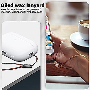 Neepanda 2Pack Lanyard Compatible with AirPods Pro 2, 1 Adjustable Neck Strap, 1 Hand Wrist Strap, New Earbuds Lanyard Compatible for Apple AirPods Pro (2nd Generation) Charging Case