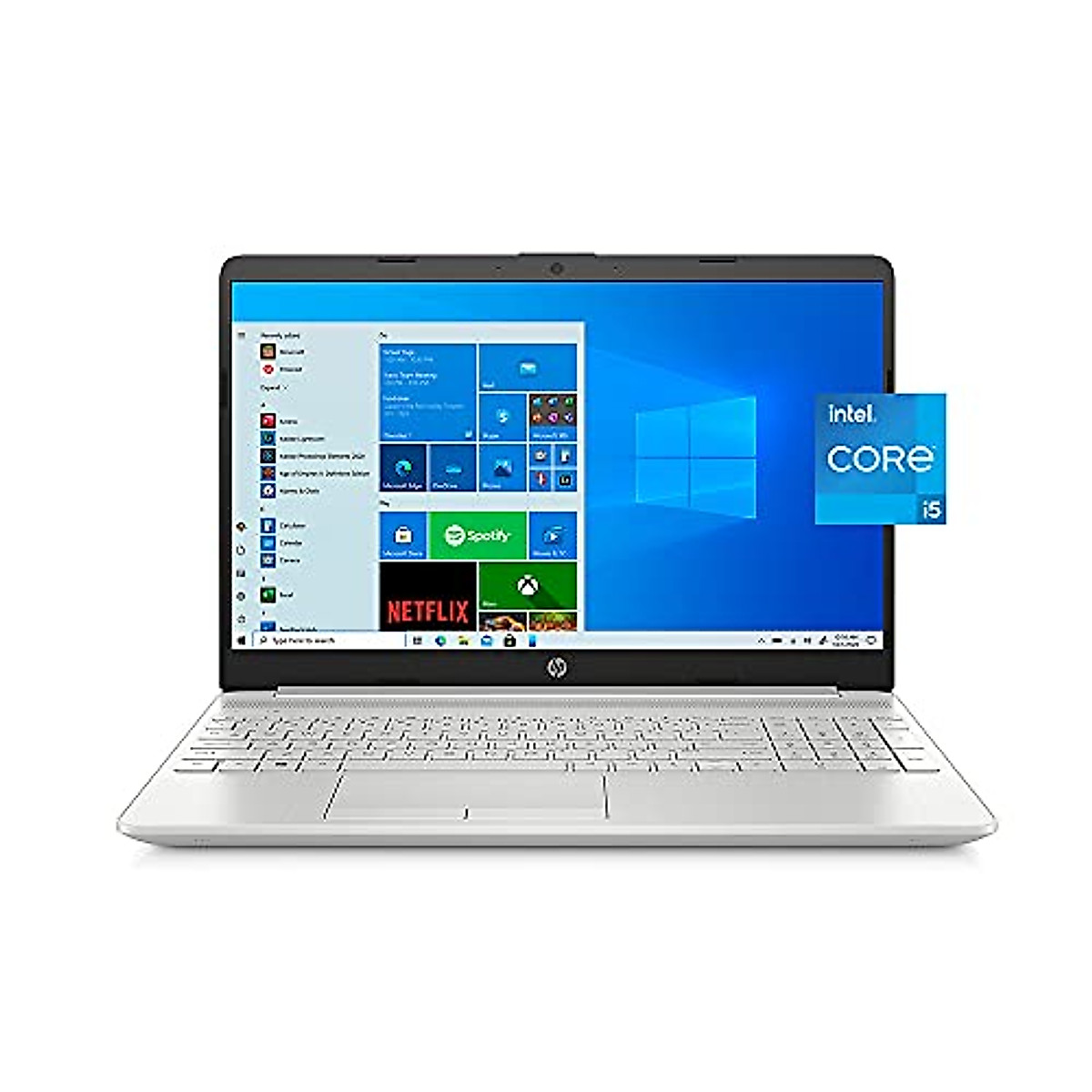 2022 HP 15.6" FHD Laptop Computer, 11th Gen Intel Core i5-1135G7(Beats Intel i7-1065G7), 16GB RAM, 512GB PCIe SSD, Iris X Graphics, HD Webcam, HDMI, Bluetooth, Win11, Silver, 32GB USB Card