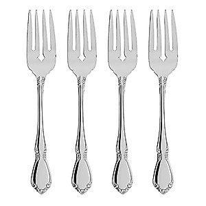Oneida Chateau Fine Flatware Set, 18/8 Stainless, Set of 4 Salad Forks
