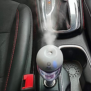 XSUPER Car Humidifier Aromatherapy Essential Oil Diffuser, Portable Mini Purifier Aroma Freshener Diffuser with 180 Degree Rotation, 12V 1.5W Personal Car Purifier Humidifier