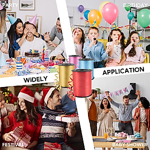 HimBen 500 Yards 3/16" Curling Ribbon White, Balloon String Curly Ribbon 1 Roll for Gift Wrapping, Birthday Wedding Party Festival Decoration, Baby Shower, Art Crafts, Florist Flowers