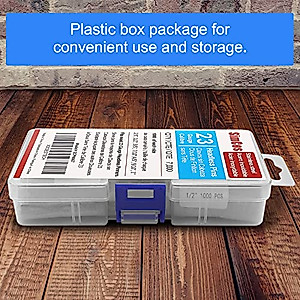 23 Gauge Stainless Steel Pin Nails Headless Pins Nails 7000 Pieces 7 Sizes Assorted 2/5 Inch to 1 Inch for Molding Cabinetry Building Assembly