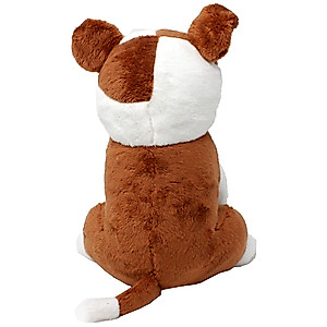 Shelter Pets 10" Brown & White Pitbull Plush - Tillman - Real-Life Adopted Staffordshire Terrier - Supports Animal Shelters