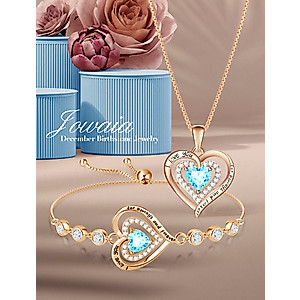 925 Sterling Silver Birthstone Bracelets for Women with 5A Birthstone Zirconia Forever Love Heart Bolo Tennis Bracelet Jewelry Gifts for Mom Her Women,Adjustable Chain Length 9.1 inch