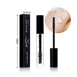 DAGEDA Clear Eyebrow Setting Gel, 2 Pack Brow Fix Gel, Waterproof And Sweat-Proof Eyebrow Repair Liquid Brows Styling Beauty Salon Home Use Makeup, 1.81oz