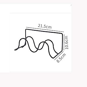 LDCHNH Double-Layer Shoes Holder Wall Mount Slipper Hanging Shelf Organizer Living Room (Color : D)