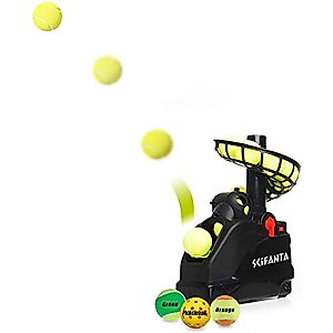SCIFANTA Portable Tennis Ball Tosser(3.7lb) for Self-Play|Ball Launcher Beginners/Kids/Coaches/Home-Court|Accurate&Efficient Feed Buddy for All-Levels/Ages|AC&Battery Powered