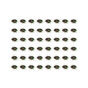 48 Pcs of 1.2" Round Envelope Seals Labels Stickers Peacock Feather